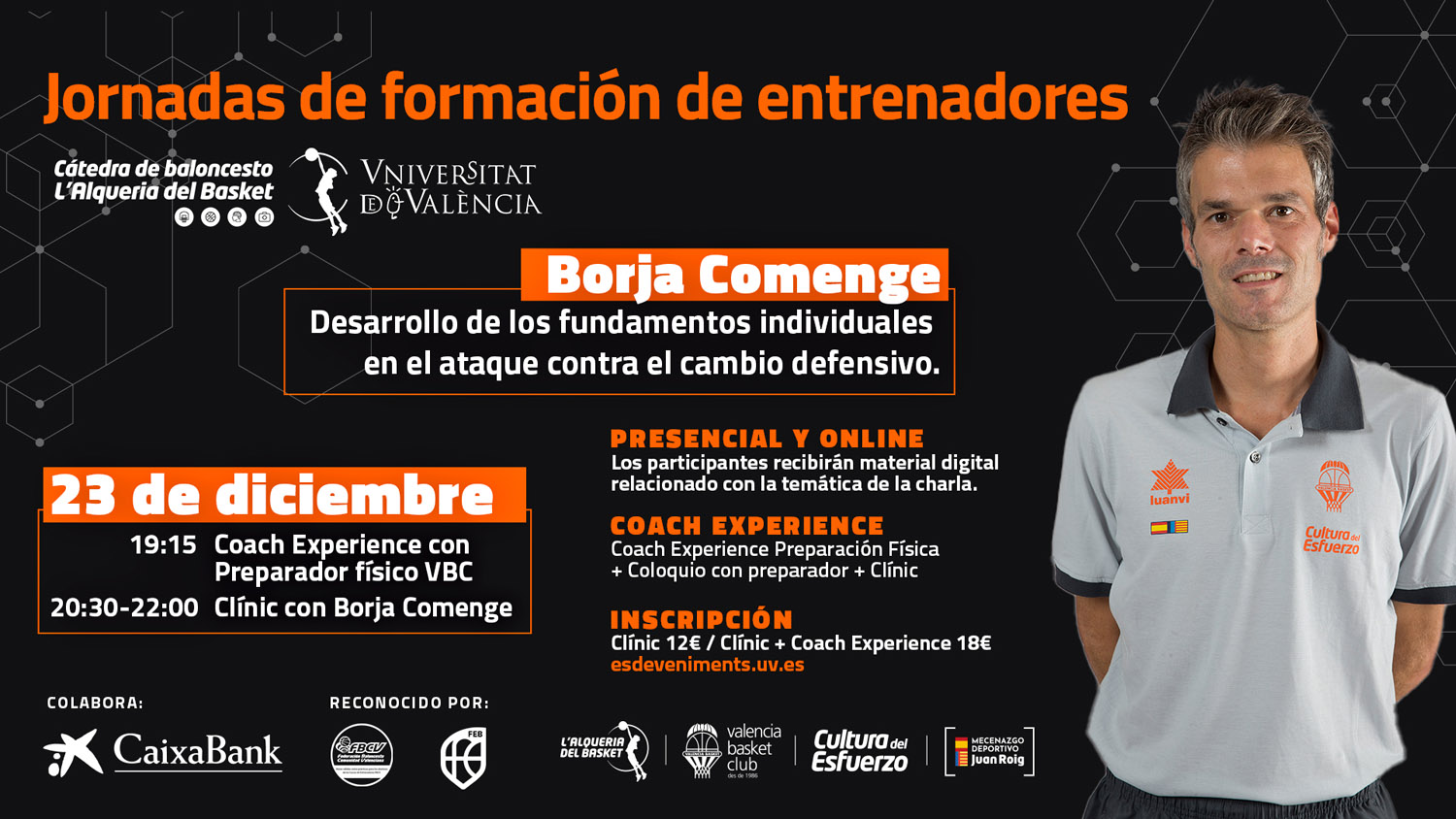 Jornada formativa de Valencia BC con Borja Comenge - FBCV Jornada formativa de Valencia BC con Borja Comenge - FBCV