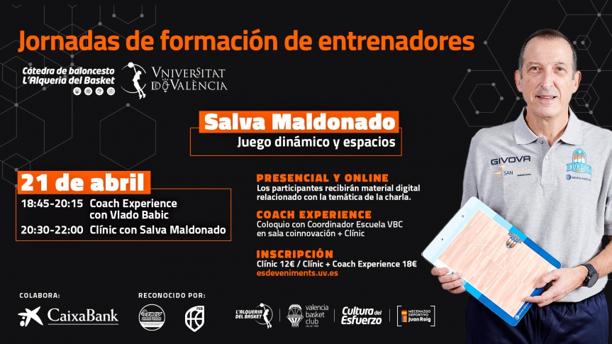 Valencia Basket: Jornada formativa con Salva Maldonado - FBCV Valencia Basket: Jornada formativa con Salva Maldonado - FBCV