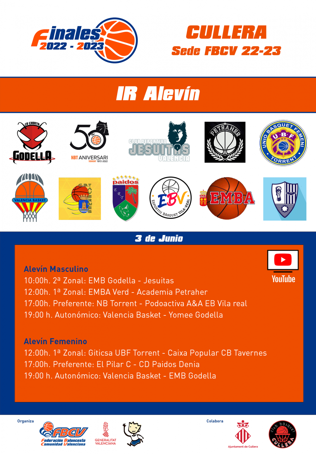 Finalistas en IR Alevín - FBCV